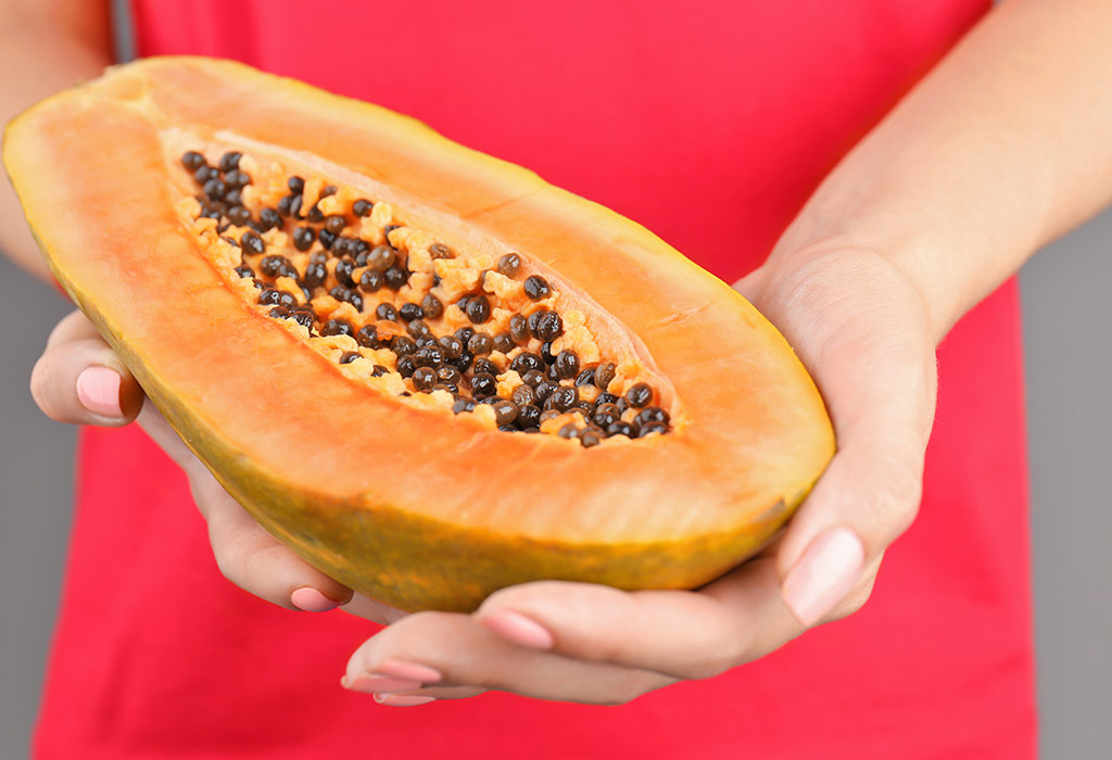 Eating Papaya In Eating Papaya In